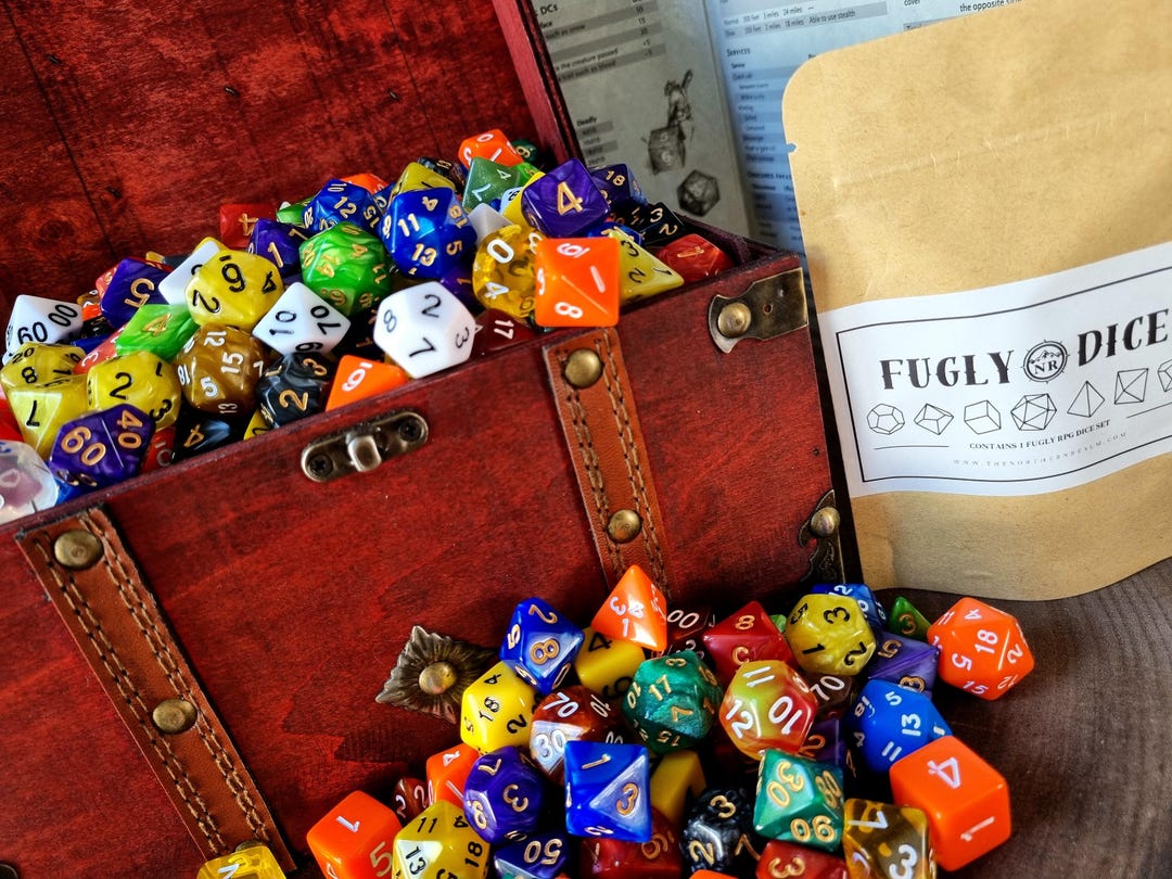Mismatched Polyhedral Dice Set | Fun Ugly Dnd Dice - Etsy