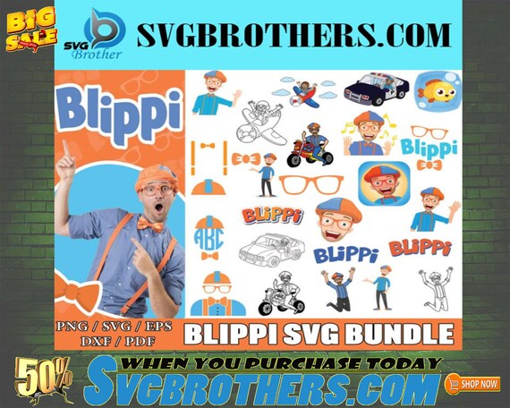 Blippi Svg Blippi Birthday Svg Blippi Party Blippi Tunes - Etsy