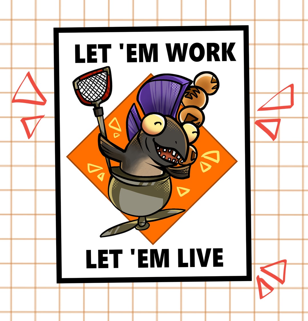 Splatoon 3 Salmon Run Snatcher Matte Paper Sticker - Etsy