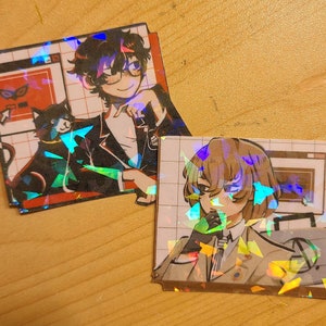 Persona 5 Joker and Akechi Holographic Vinyl Overlay Stickers - Etsy