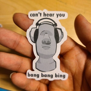 Splatoon 3 Moai Statue Matte Paper Sticker - Etsy Australia