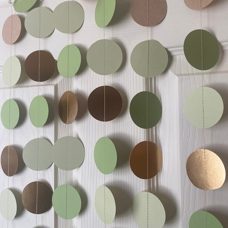 Paper Circle Garland - Etsy