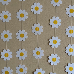Retro Daisy Flower Backdrop Easter Decor Custom Paper Garland Birthday ...