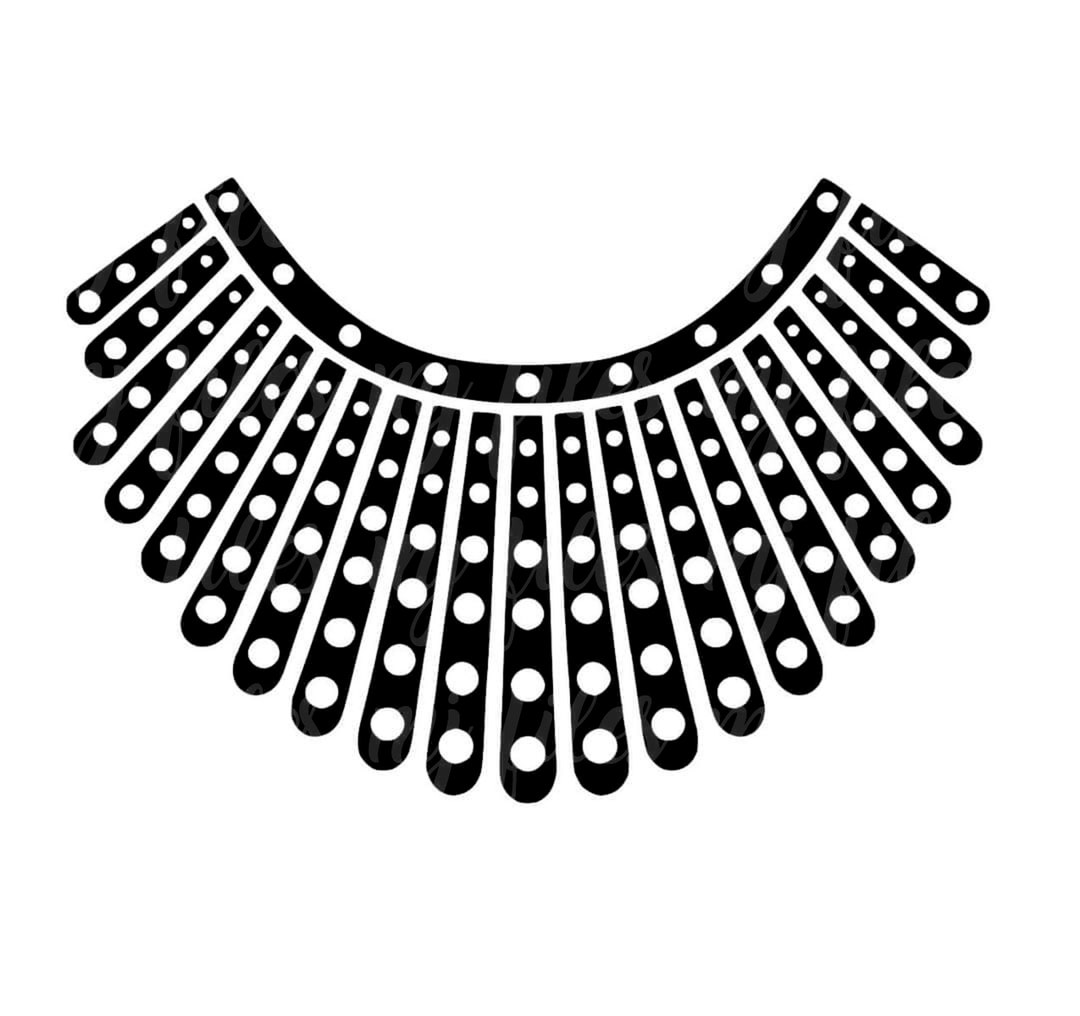 RBG Collar SVG - Etsy