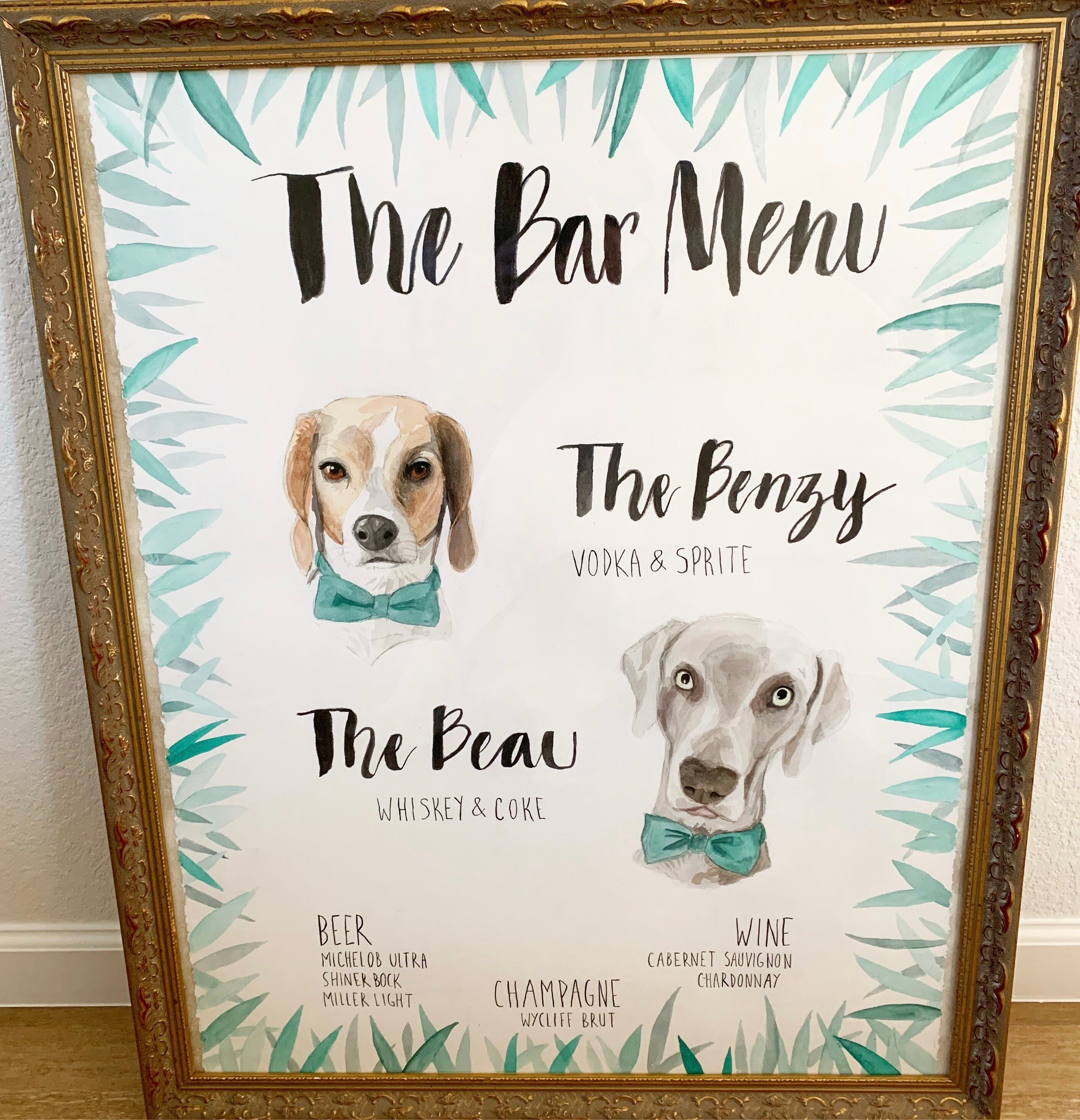 Custom Signature Drink Menu - Etsy