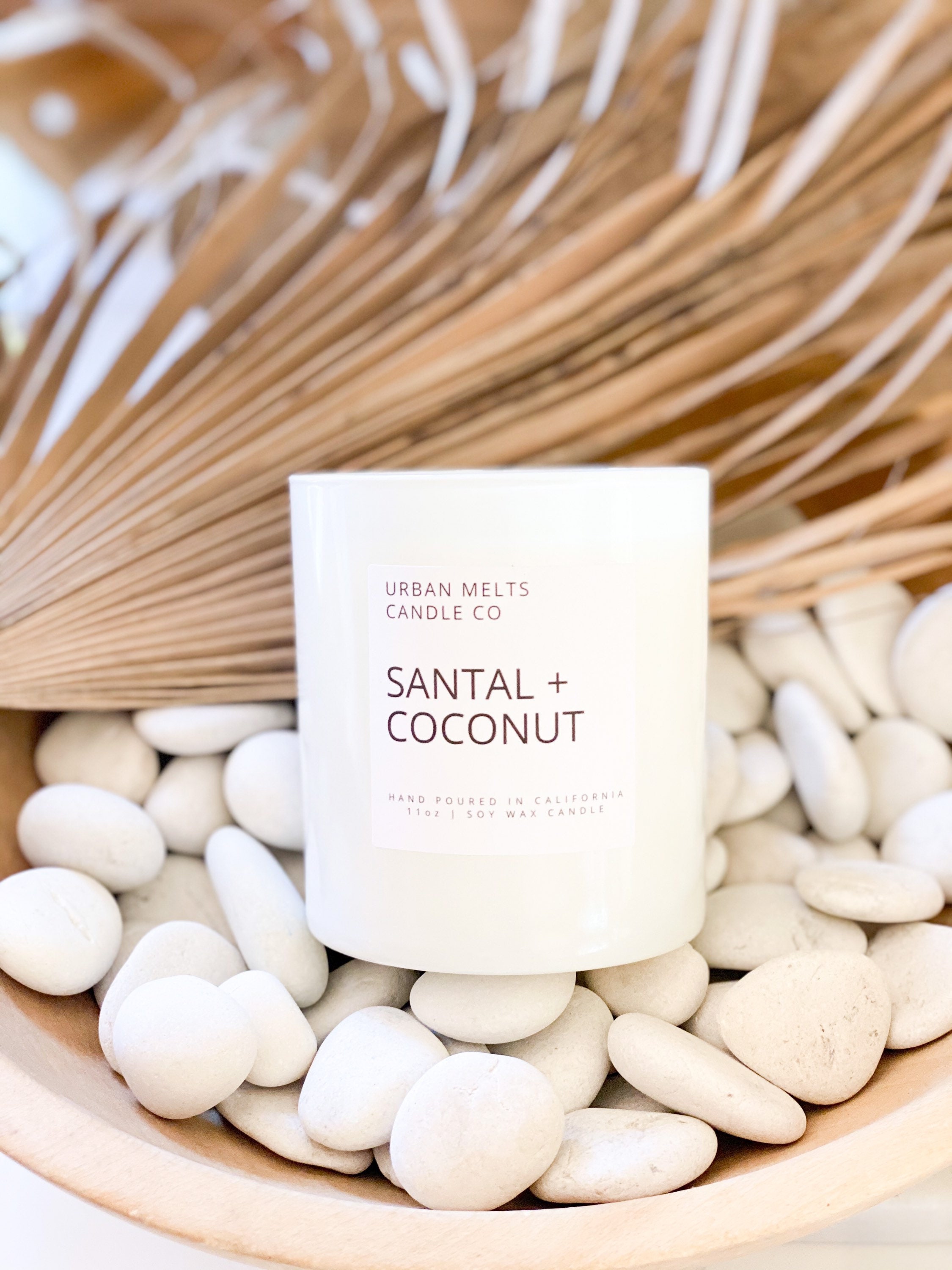 Santal + Coconut Luxe Soy Candle~ Santal Candle~coconut Candle ...