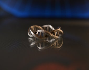 Dna Double Helix Ring - Etsy