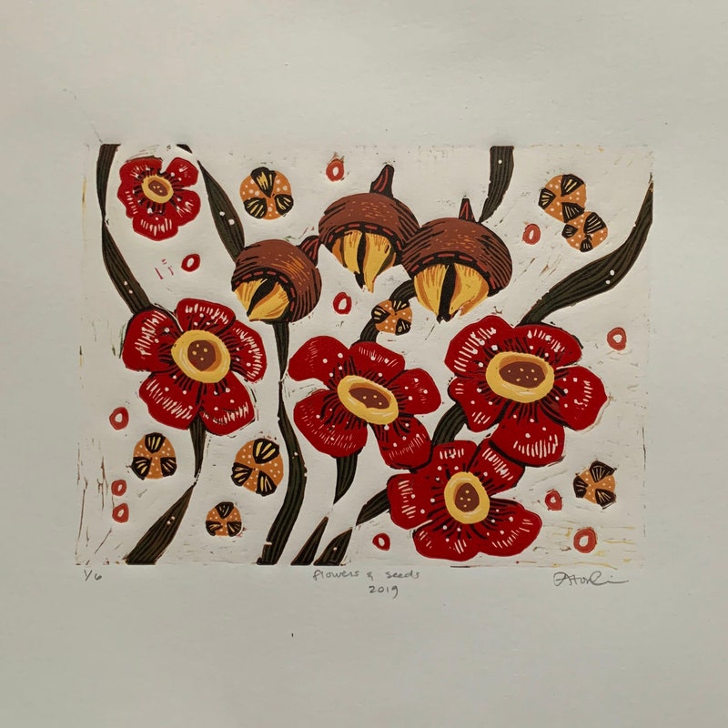 Reduction Woodcut - Etsy