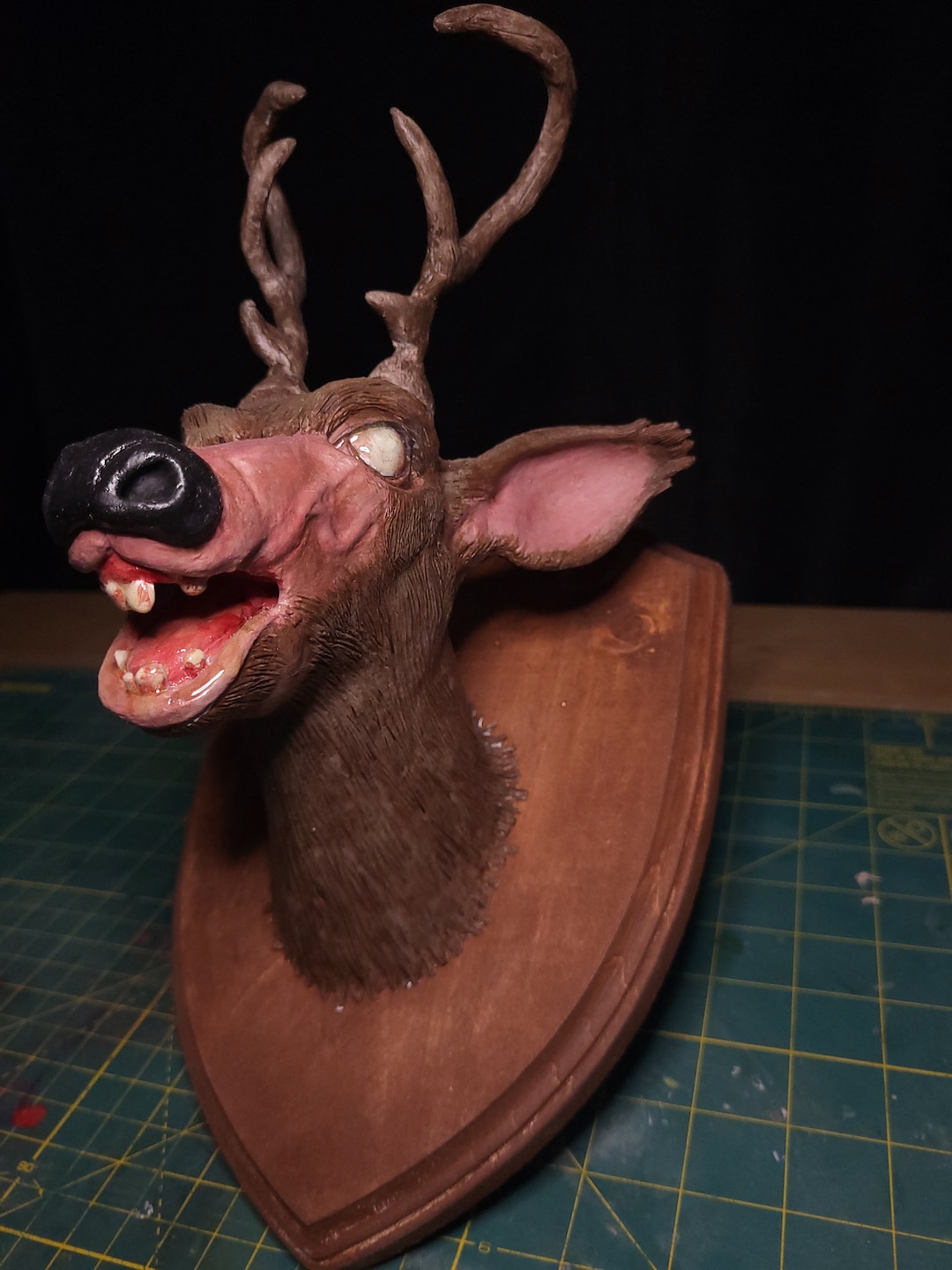 Evil Deer 1/3 Scale Wall Mount - Etsy