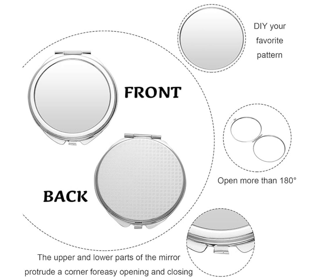 Buy 1 Get 2 Free Sublimation Compact Mirror Blanks, Sublimation ...