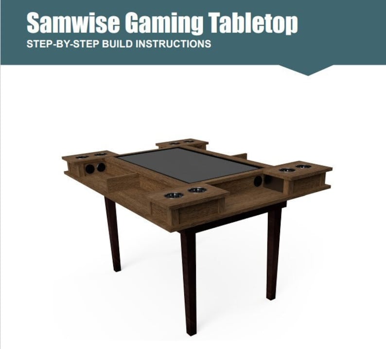 Digital Step-by-step Build Plans for TV Tabletop for Digital Maps ...