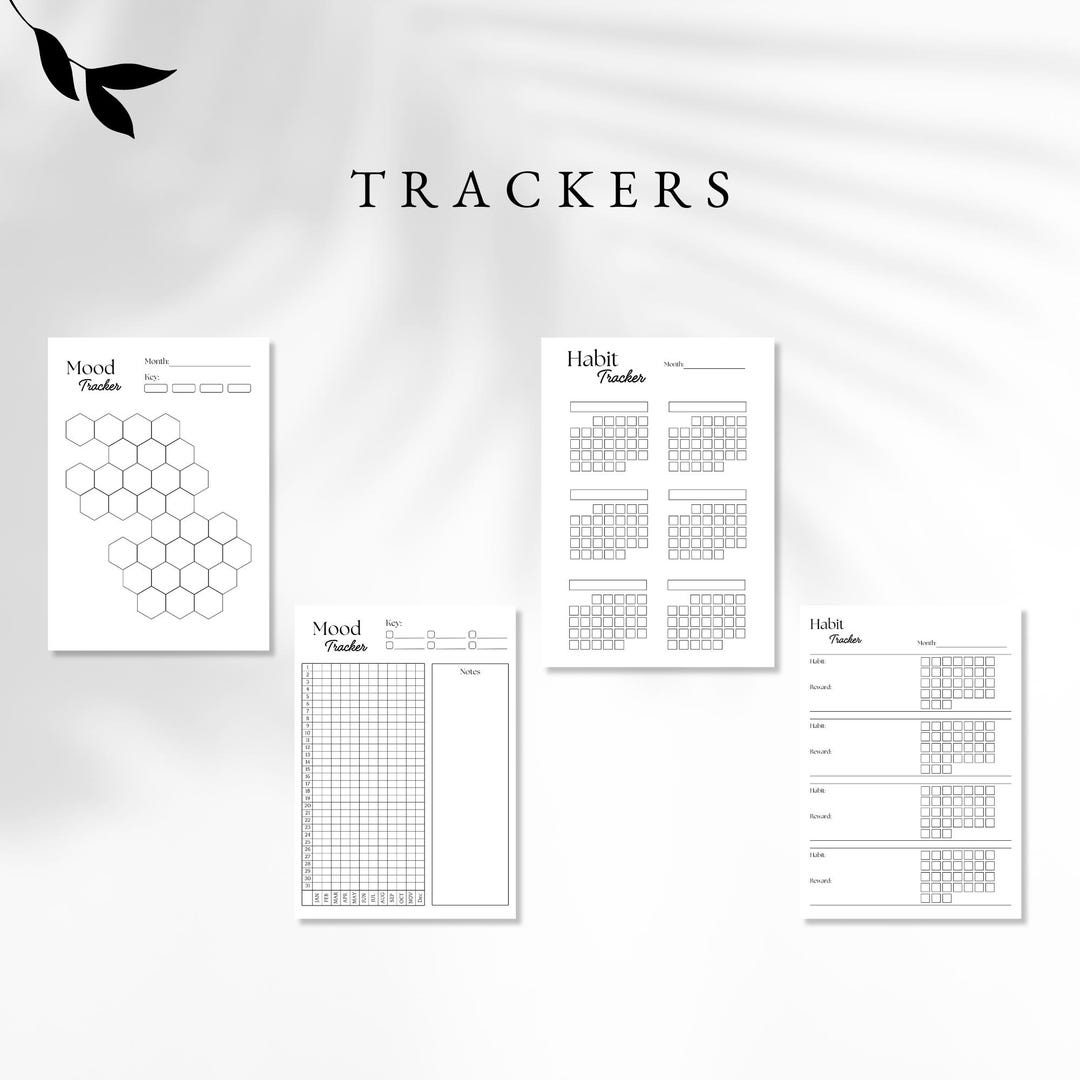 Printable Mood Tracker Digital Download Bullet Journal Self-care ...