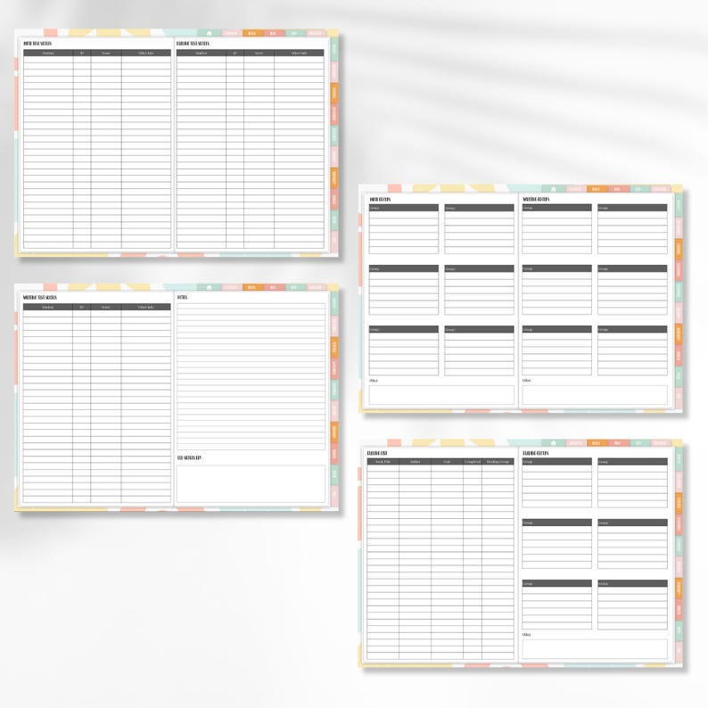 2024 Teacher Planner Printable Digital Download Academic Planner Lesson ...