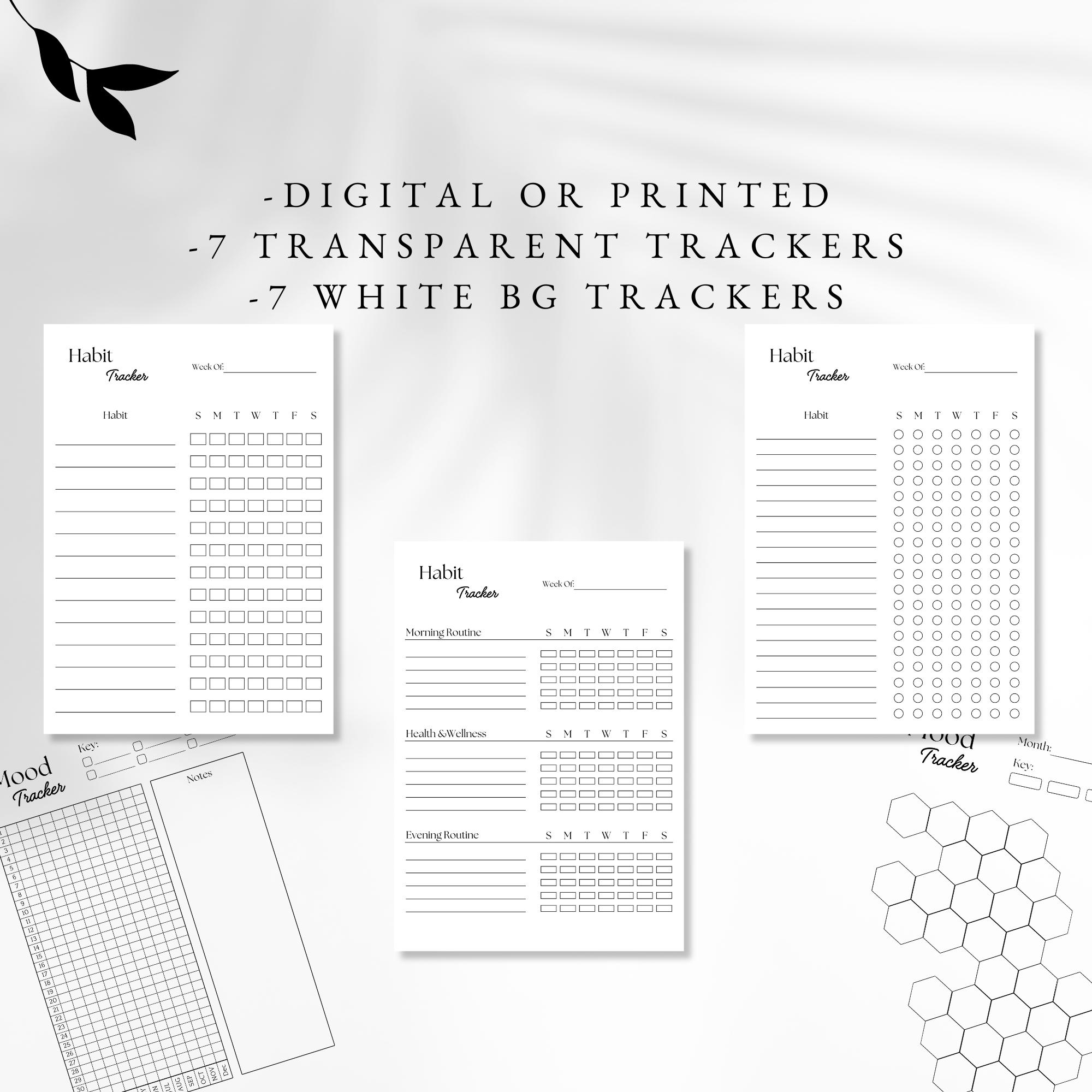 Printable Mood Tracker Digital Download Bullet Journal Self-care ...