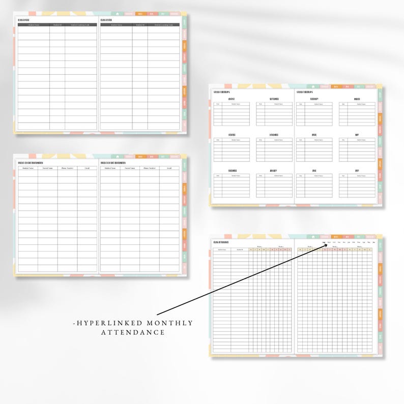 2024 Teacher Planner Printable Digital Download Academic Planner Lesson ...