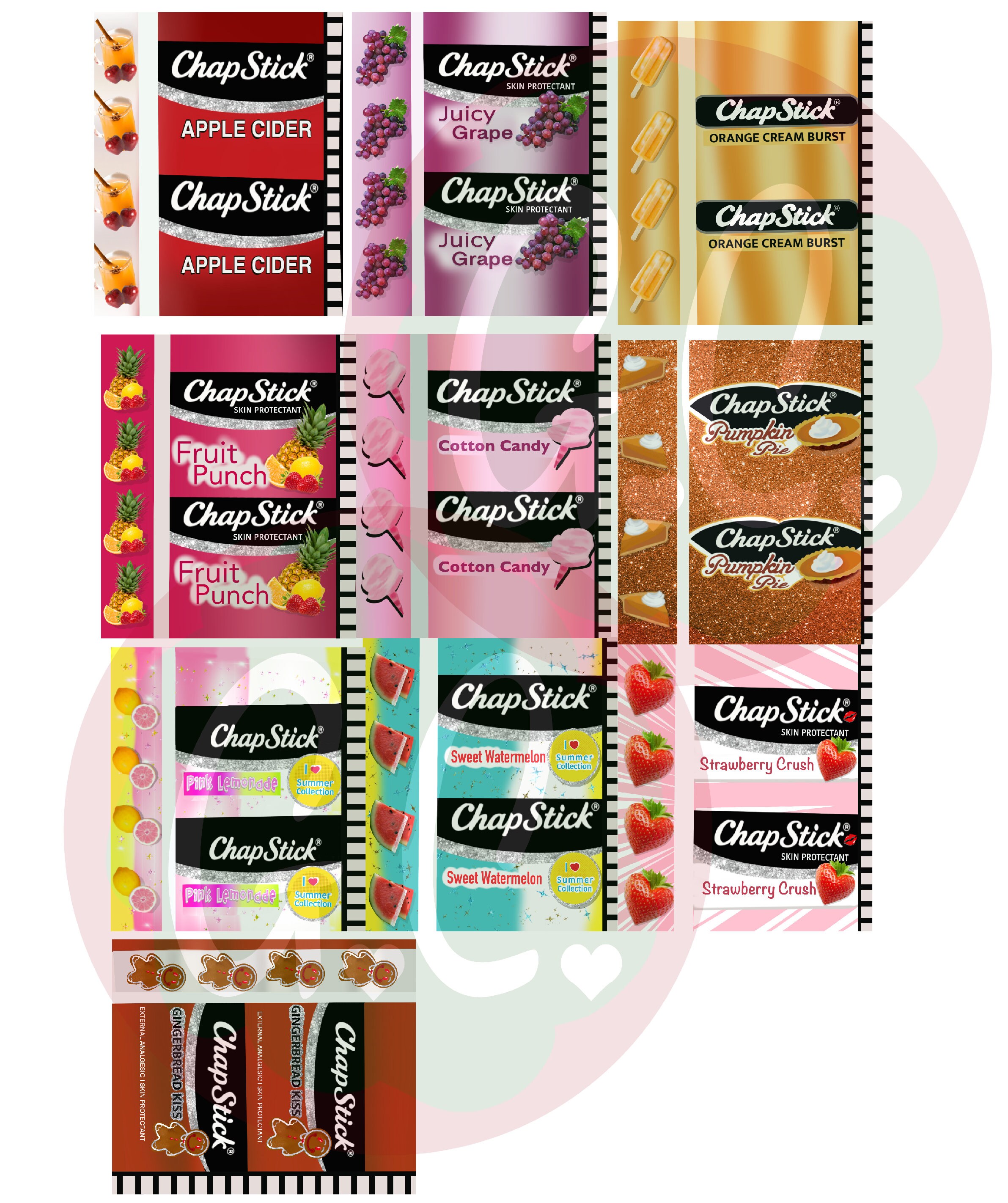 Chapstick Flavors Candy