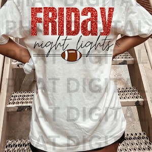 Glitter Red Friday Night Lights Football Png Popular Now Png Trendy Png ...