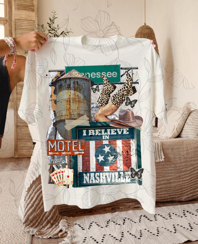 Western Nashville Tennessee Collage PNG (digital Download) - Etsy