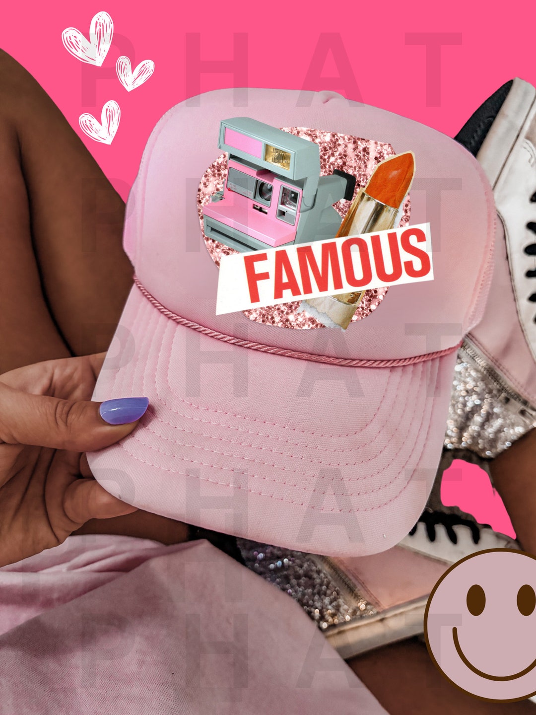 Famous PNG Trucker Hat PNG Retro Vintage Png Summer Popular Png Dtf ...