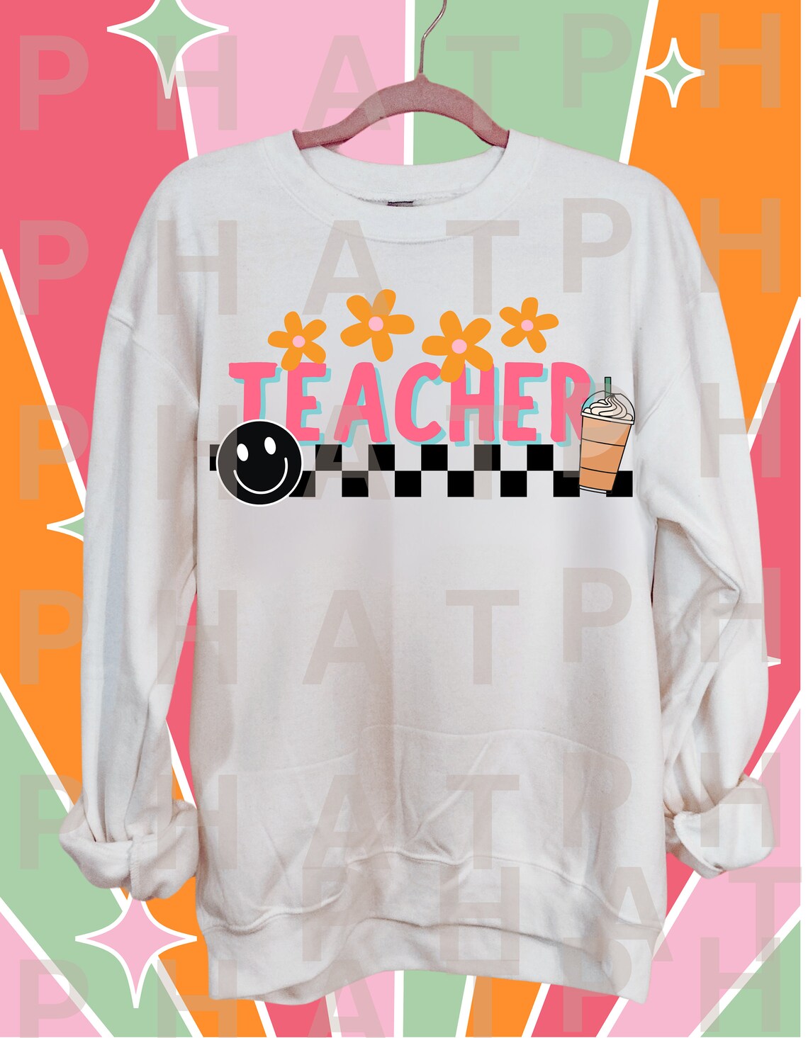 Checkered Teacher PNG Teacher PNG Popular Trendy PNG - Etsy