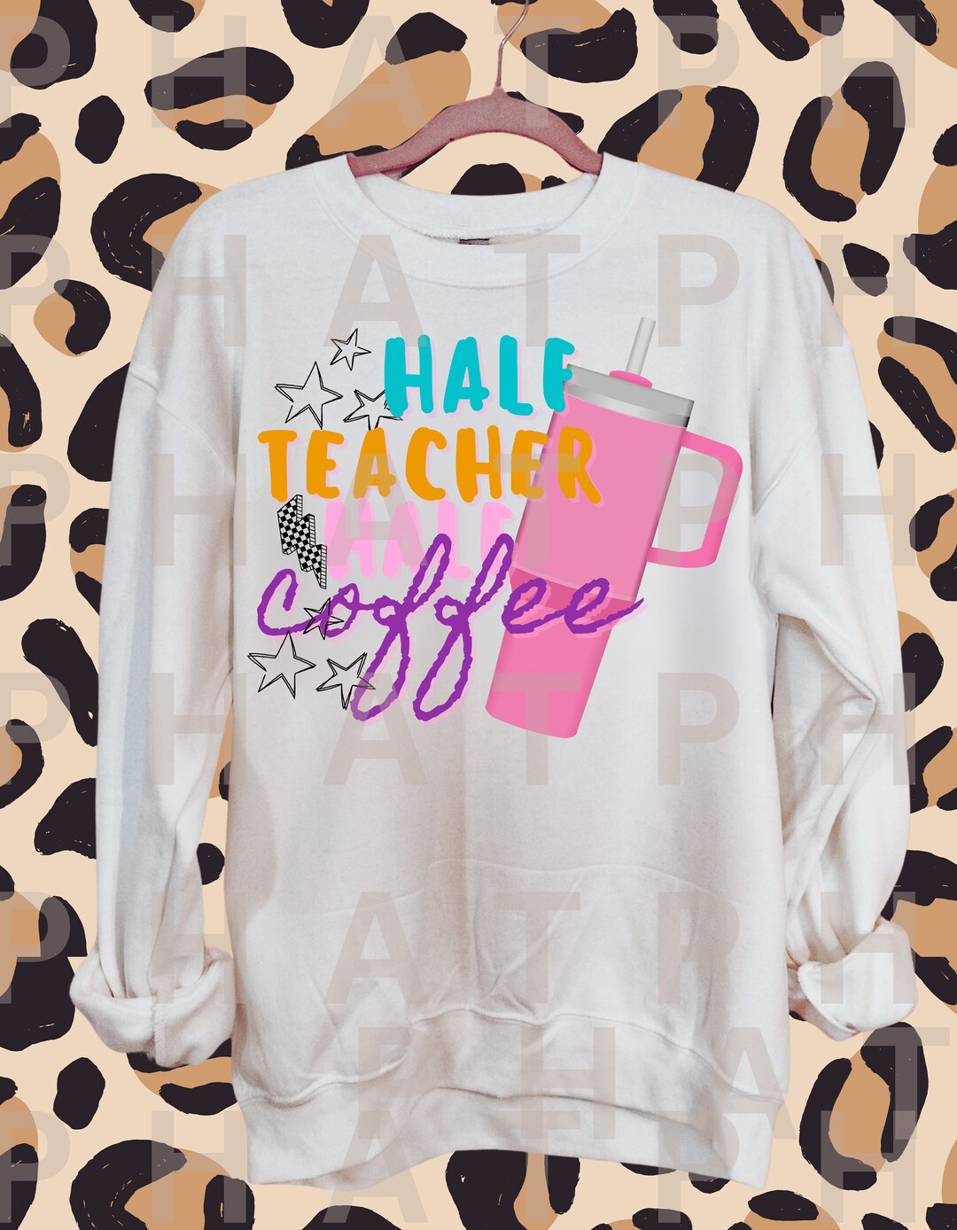 Half Teacher Half Coffee PNG Teacher PNG Teacher Appreciation PNG - Etsy