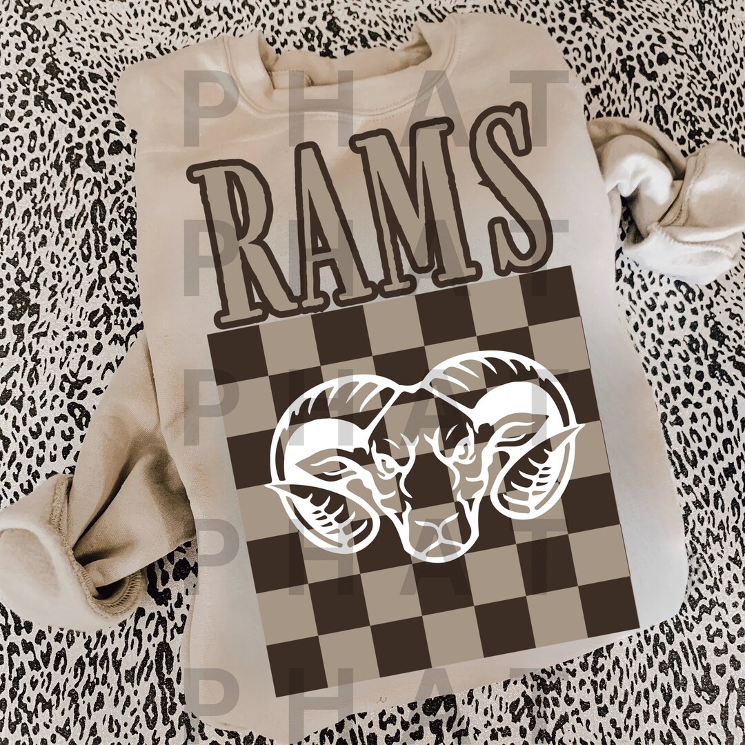 Aesthetic Ram School Mascot PNG Checkered School Pride Png School ...