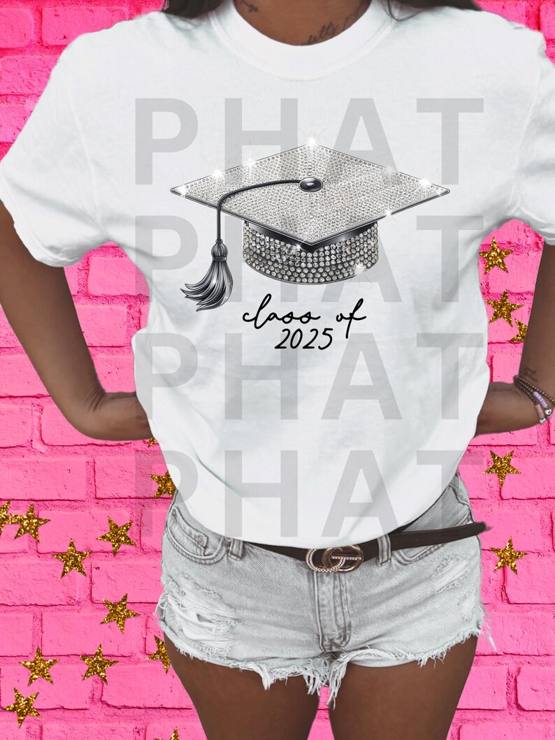 Class of 2025 Rhinestone Senior Cap PNG (digital Download) - Etsy