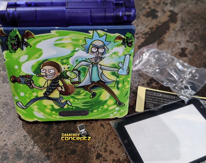 Gameboy Advance SP Custom Shell Rick and Morty - Etsy