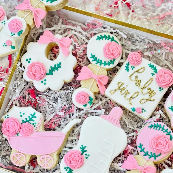 Baby Girl Shower Cookies - Etsy