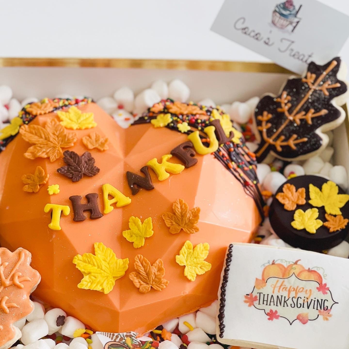 Thanksgiving Breakable Chocolate Heart, Fall Breakable Heart ...