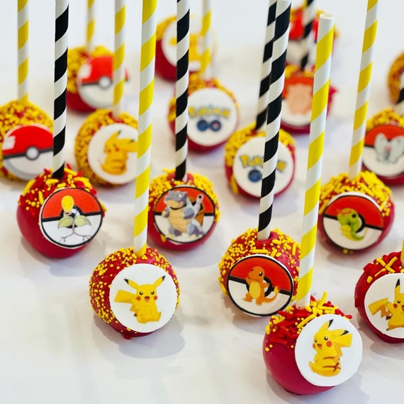 Pokemon Cake Pops postre Pokemon golosinas fiesta de | Etsy España