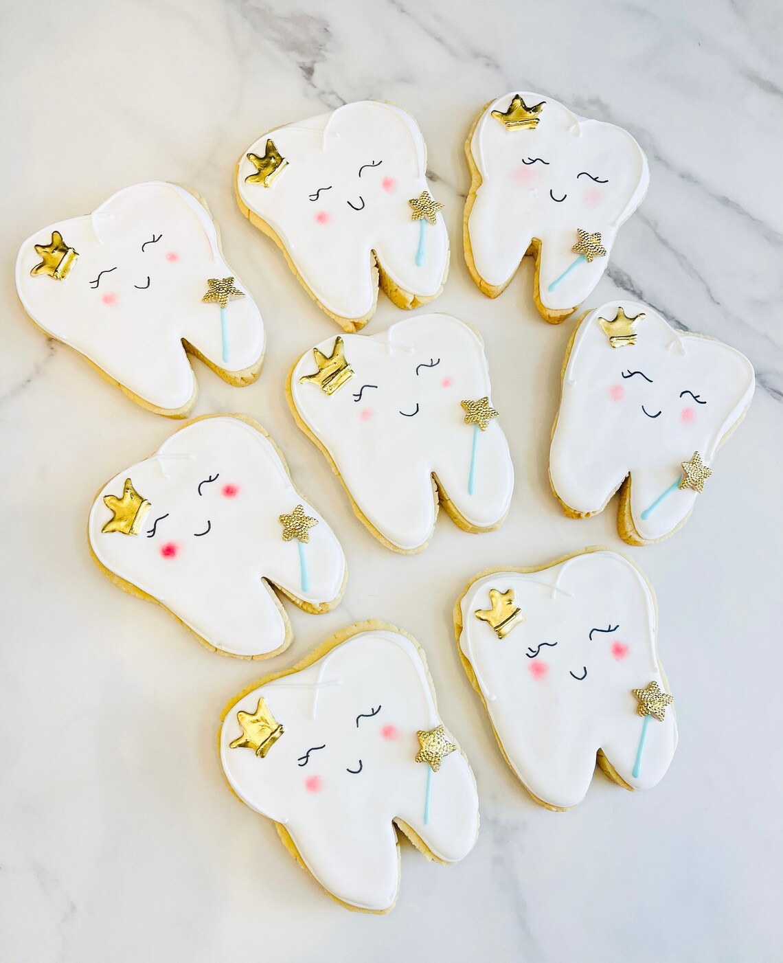 Tooth Cookies, Dentist Sugar Cookies, Tooth Party Sugar Cookies, 12 ...