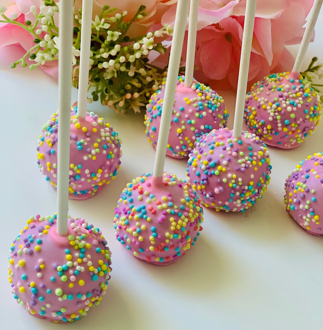 Cake Pops, Birthday Favor Cake Pops, Best Cake Pops, Sprinkles Cake ...