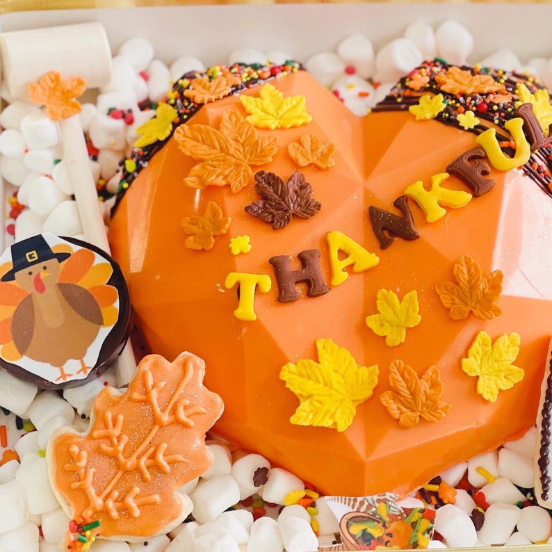 Thanksgiving Breakable Chocolate Heart, Fall Breakable Heart ...