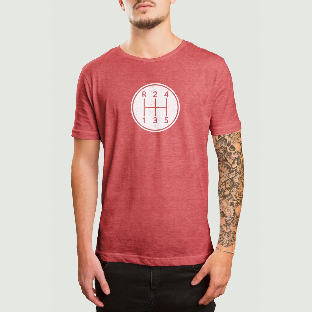 5 Speed Shifter T-shirt V2, Manual Transmission, Stick Shift, Car Fans ...