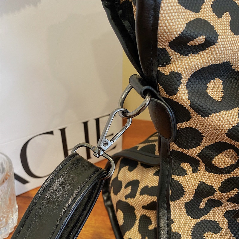 Leopard Strap Crossbody Bag Vegan Leathercrossbody Bag - Etsy