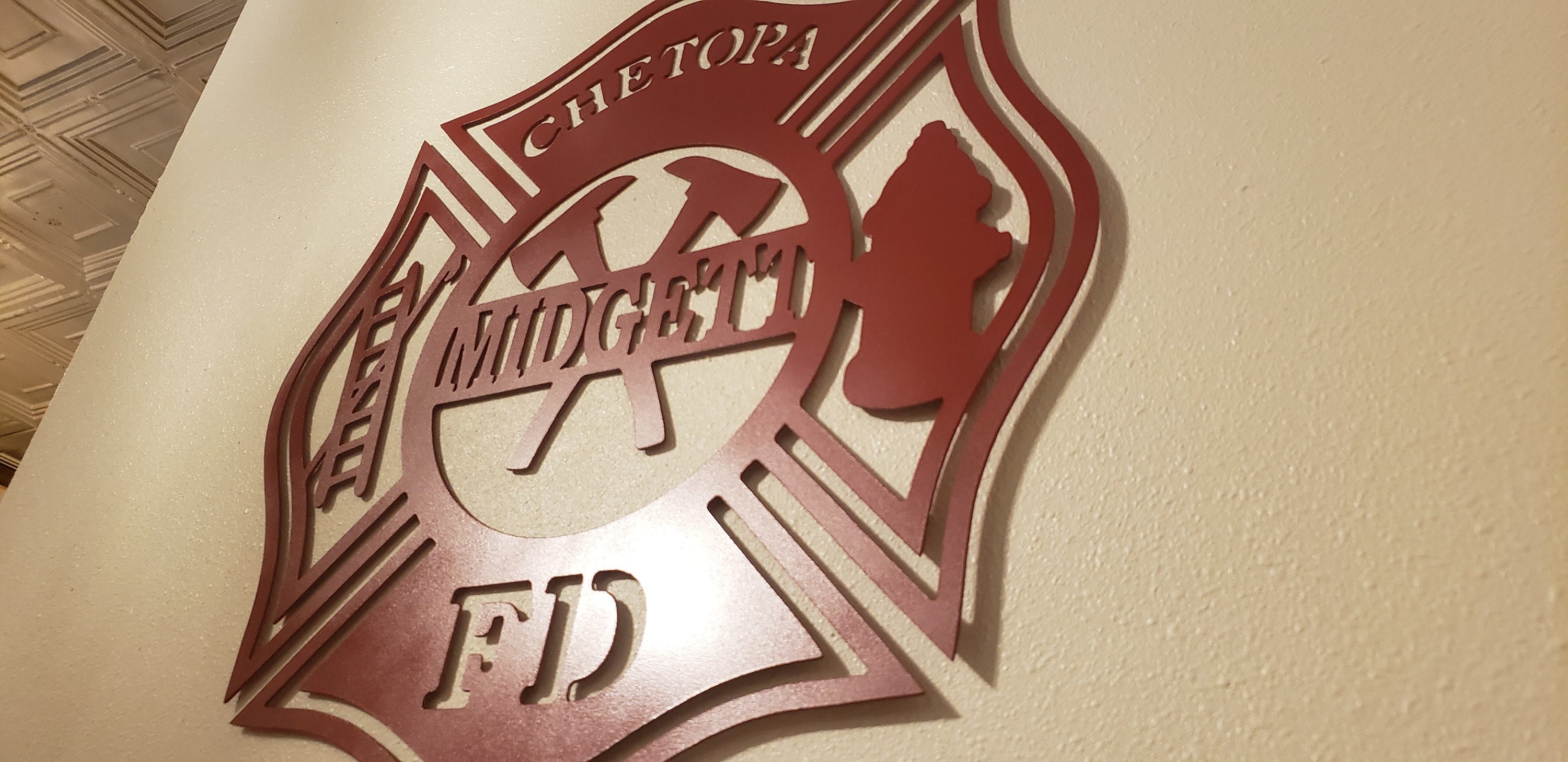 Custom Metal Fireman Shield Personalized Firefighter Emblem | Etsy