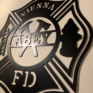 Custom Metal Fireman Shield, Personalized Firefighter Emblem Cutout - Etsy