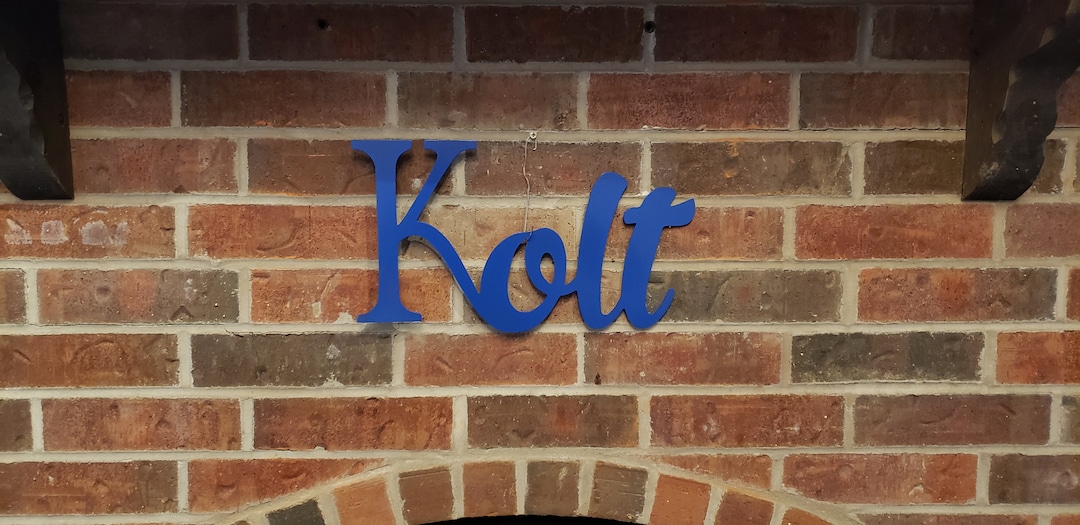 Custom Personalized Wording Metal Sign Bare Steel Metal, Personalized ...