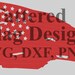 Tattered Flag Design in SVG, DXF, and PNG Files - Etsy