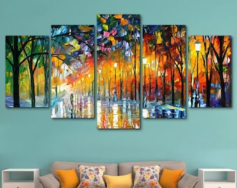 5 Panel Wall Art | Etsy