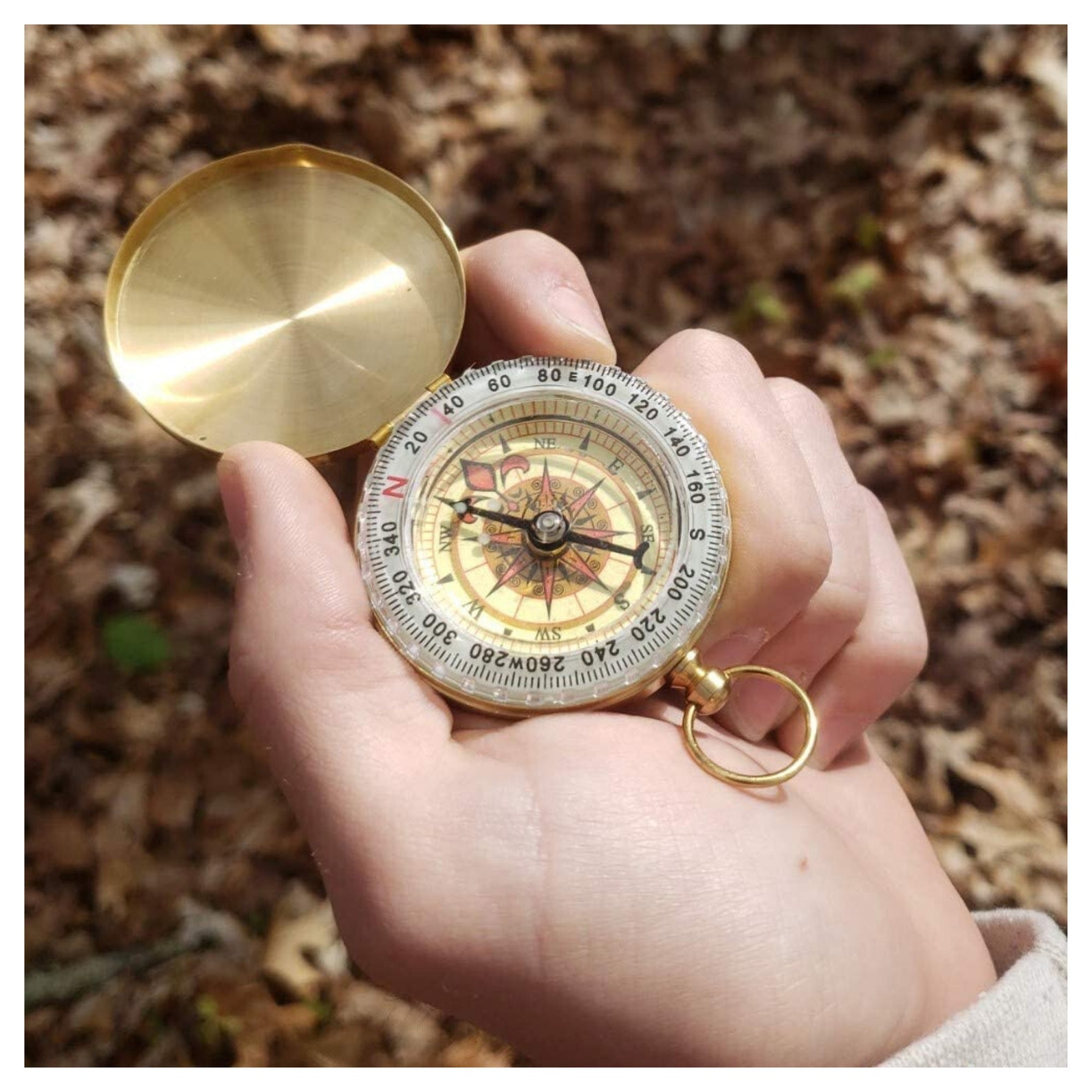 Brass Compass Includes Brass Whistle Compass Set105 - Etsy