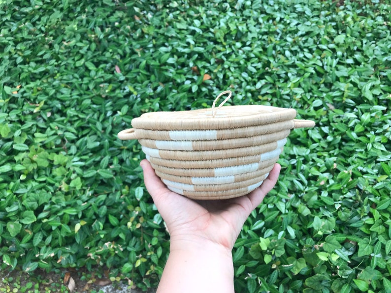 Small Basket With Lid Small Storage Basket Candy Dish - Etsy