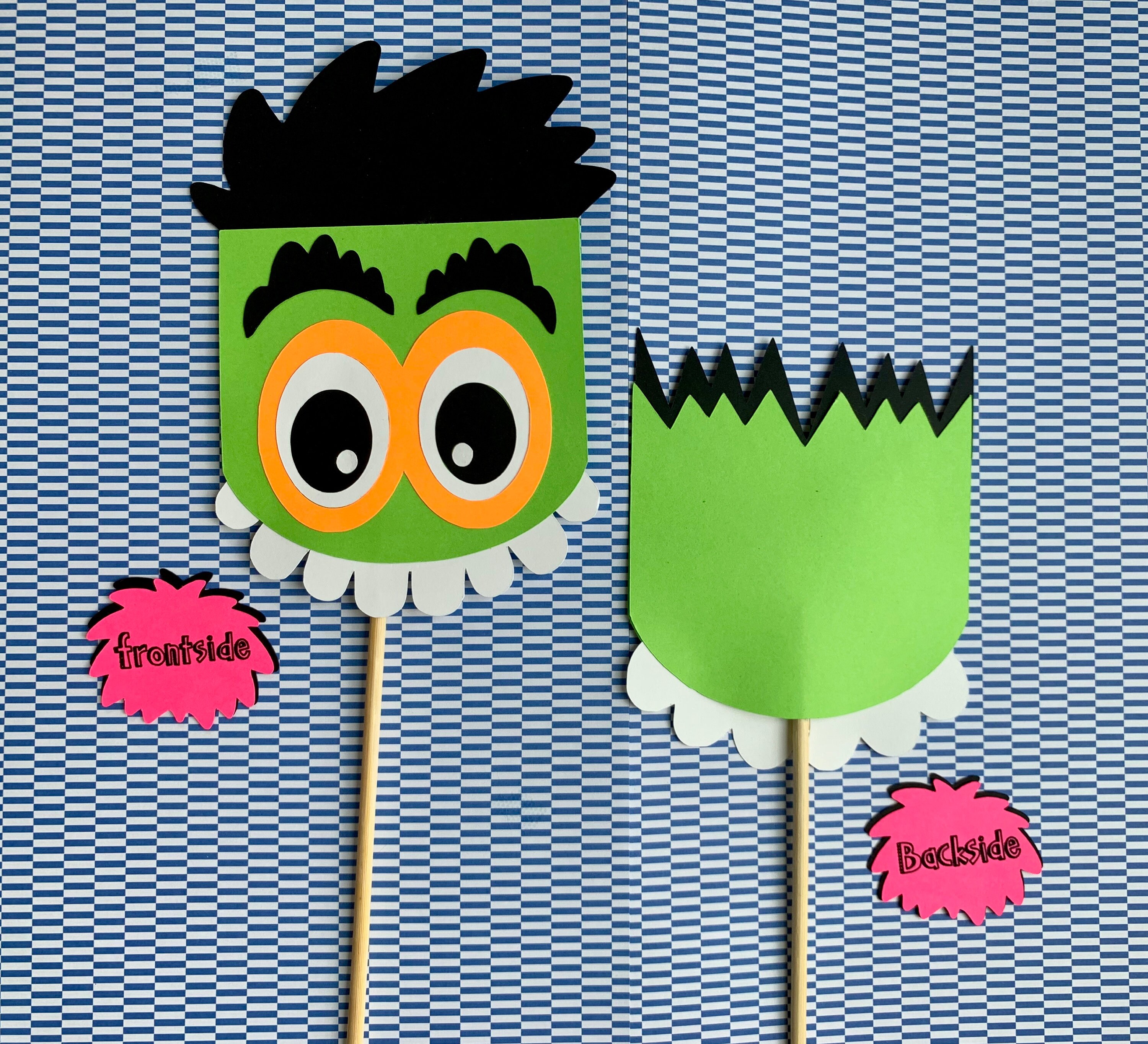 Cutout Monster Cake Topper, Friendly Monster Cake Topper, Monster Theme ...