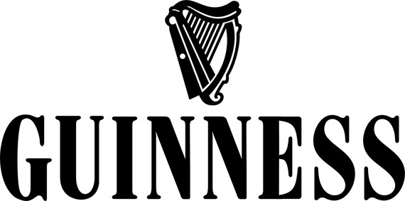 Guinness Lettering and Logo CNC Svg Jpeg Eps Clipart Stencil | Etsy