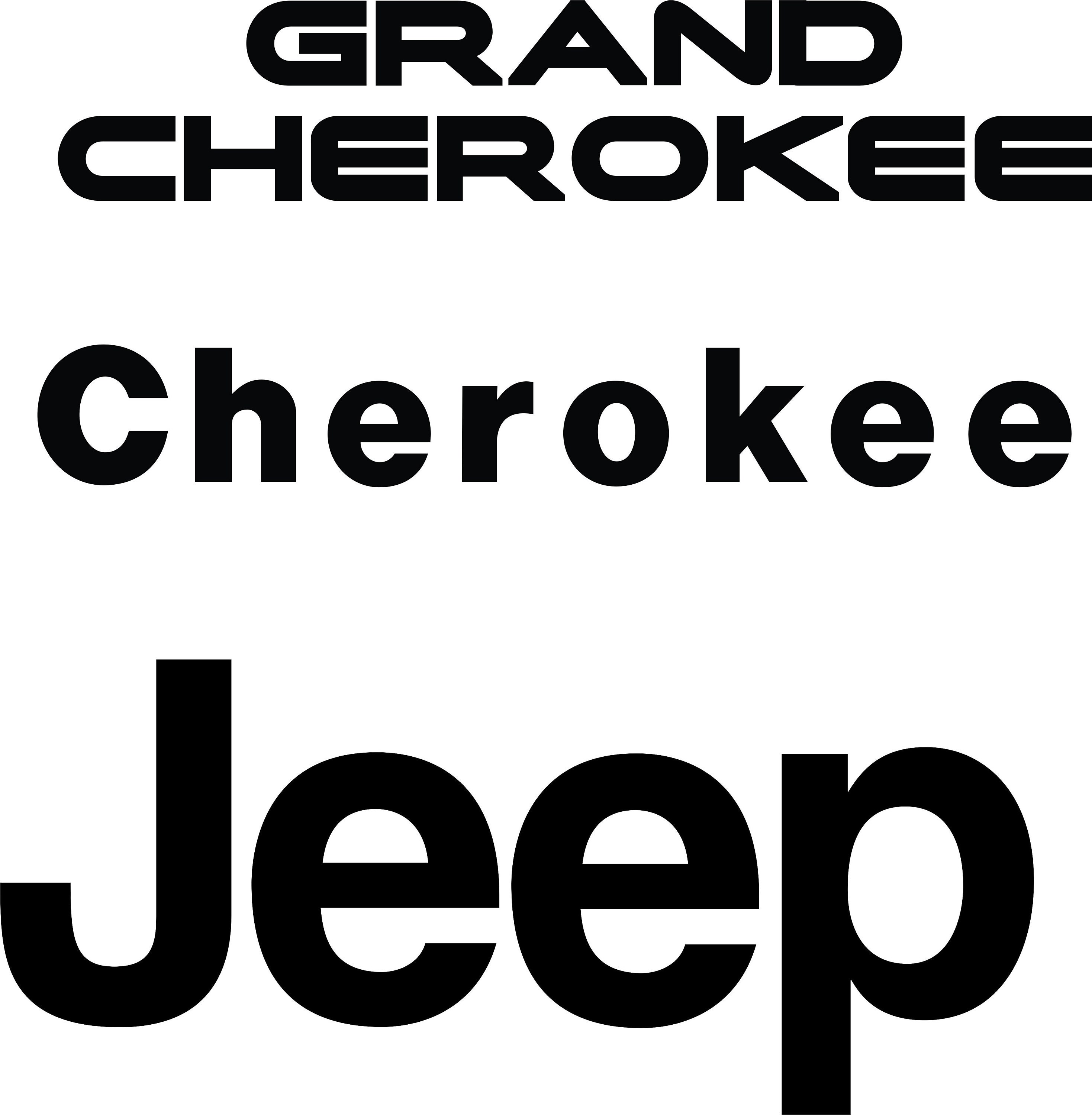 Jeep Grand Cherokee Lettering CNC svg jpeg eps clipart stencil | Etsy