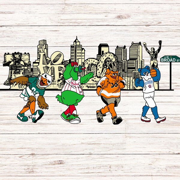 Philly Sports Mascots Decor - Etsy