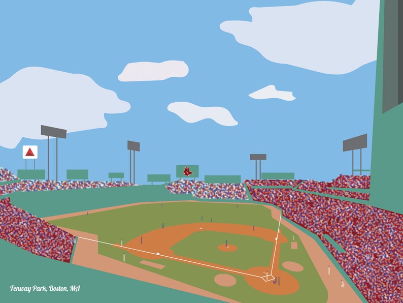Fenway Park Sticker - Etsy