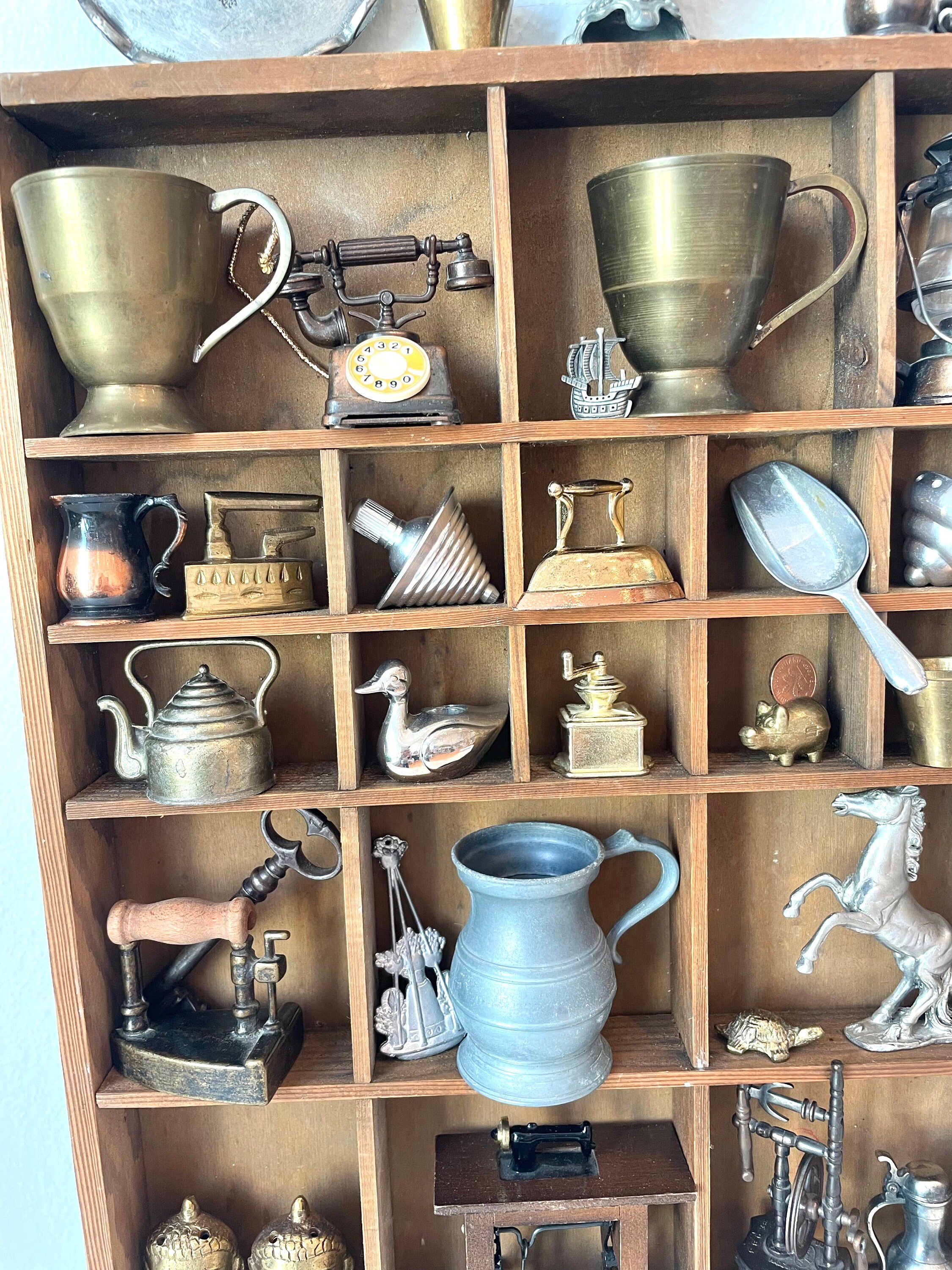 Shadow Box, Miniature, Collection of Vintage Curios Components, Altered ...