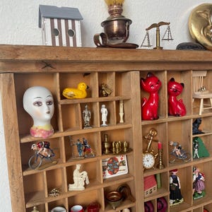 Shadowbox, Collection of Miniatures and Knick-knacks, Antique ...